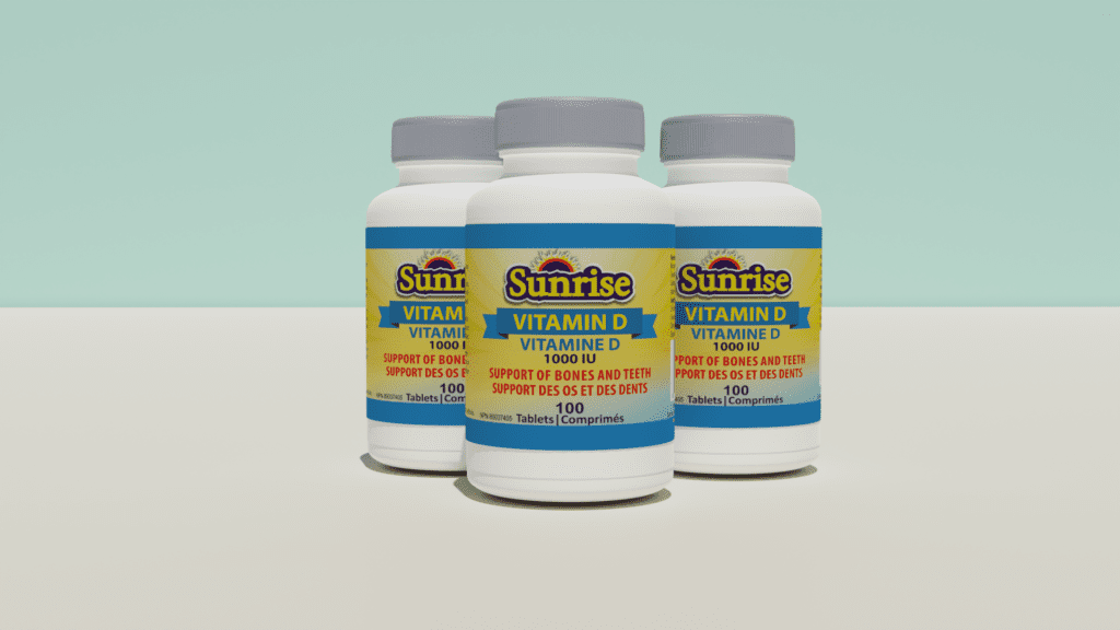 Sunrise Vitamin D – 1000 IU Tablets – Sunrise Apothecary